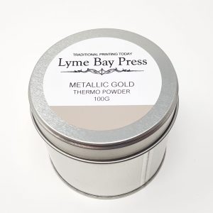 Gold Thermography Powder - Lyme Bay Press - Letterpress Supplies