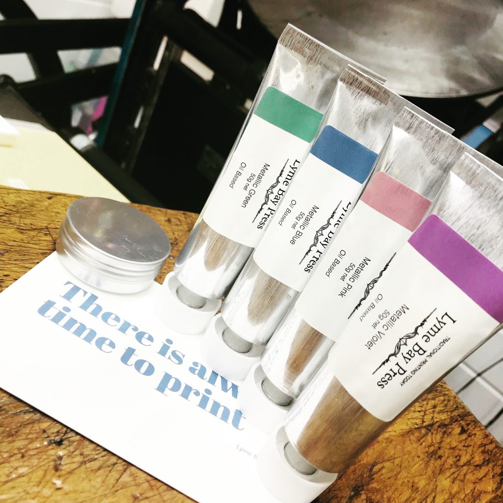 Pink Metallic Letterpress Ink – 50g Tube - Lyme Bay Press - Letterpress ...