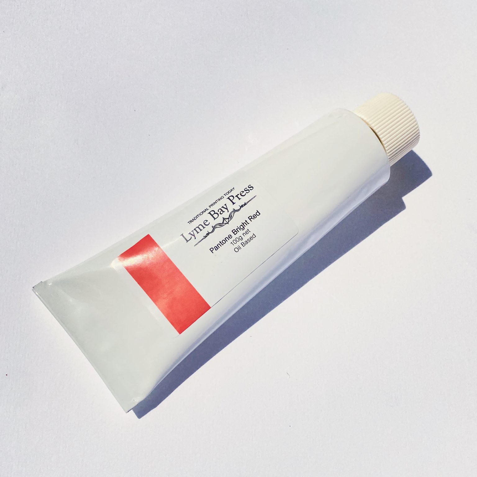 No. 1 Printers Ink – Oil based 100g Tube – Pantone Bright Red - Lyme ...