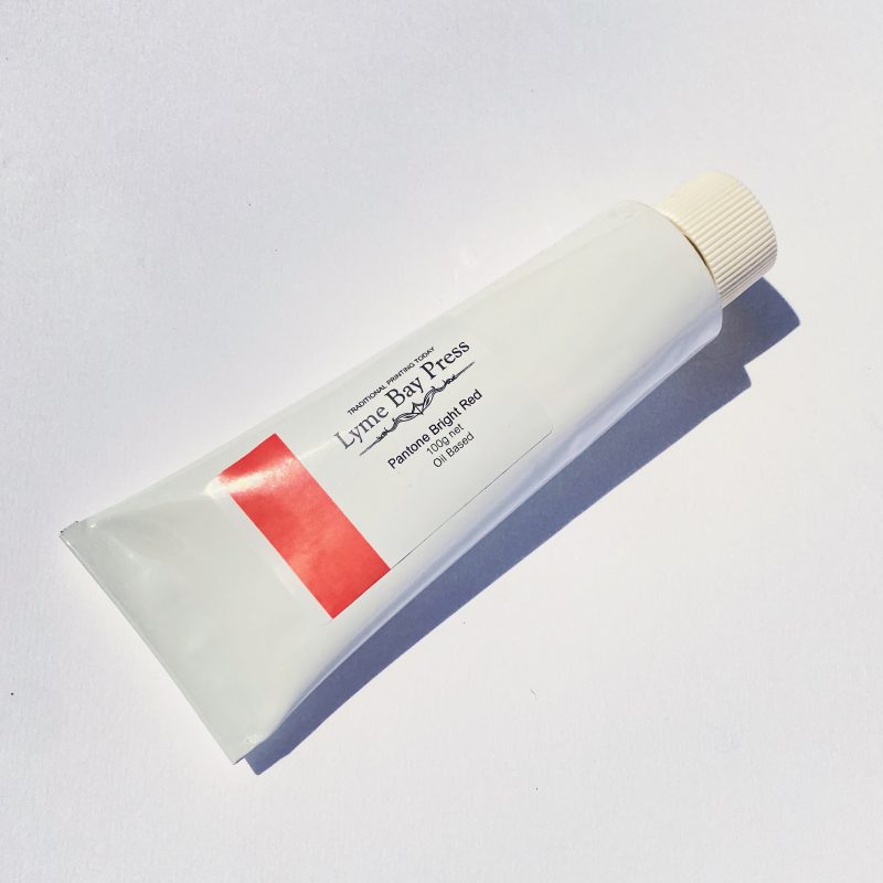 No. 1 Printers Ink – Oil based 100g Tube – Pantone Bright Red - Lyme ...